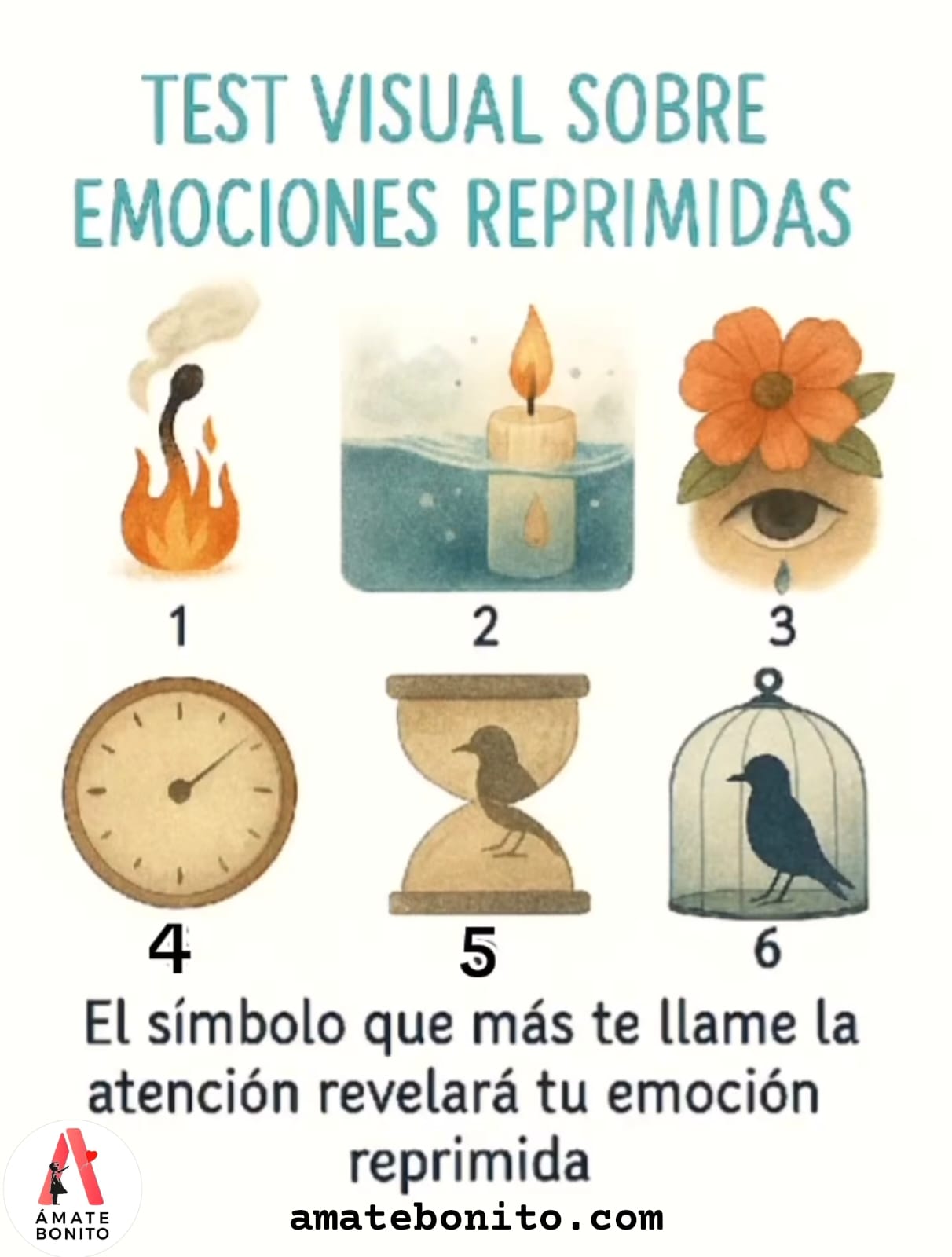 Test visual sobre emociones reprimidas - Ámate Bonito